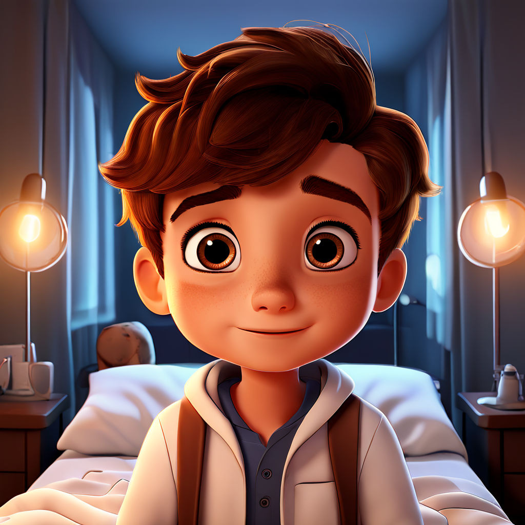 A cartoon style Disney inspired animation scene of a 24 year... by 15 B ...