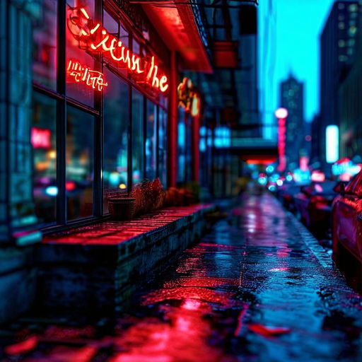 Floating neon sign by Prem Kh - Playground