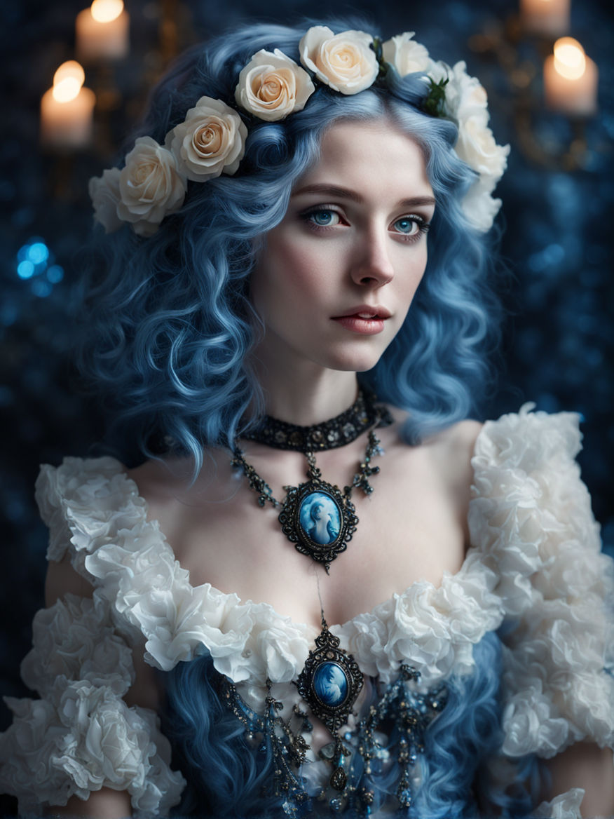 Create a fantasy portrait of a young woman with soft by Joan Kwekkeboom ...