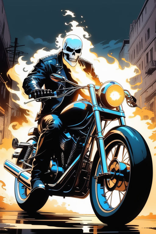The iconic bike of Ghost Rider by Kingshuk Mondal - Playground
