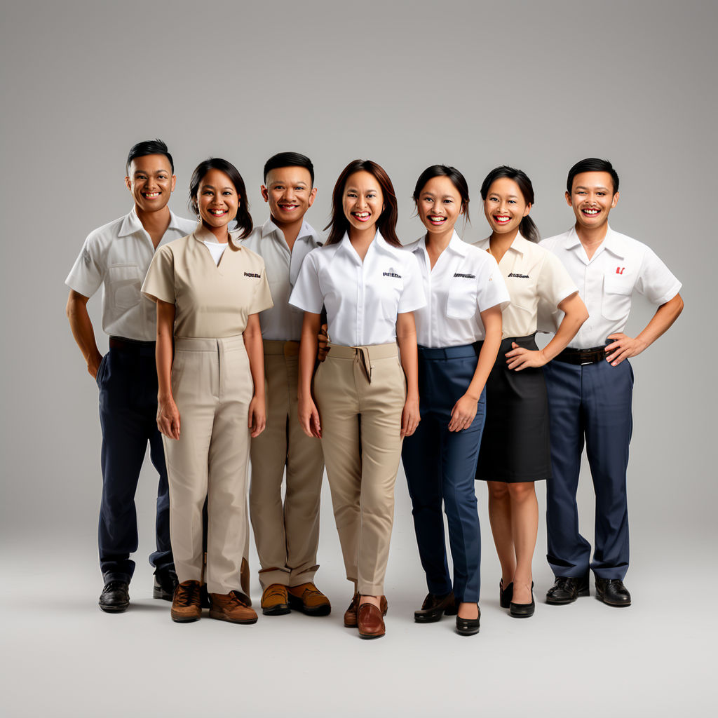 10 Filipino. Different Job uniform. Happy. by Peter Gabriel Rosales ...