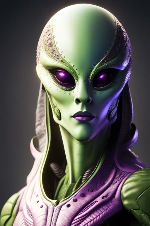 Alien face by Piotr W - Playground