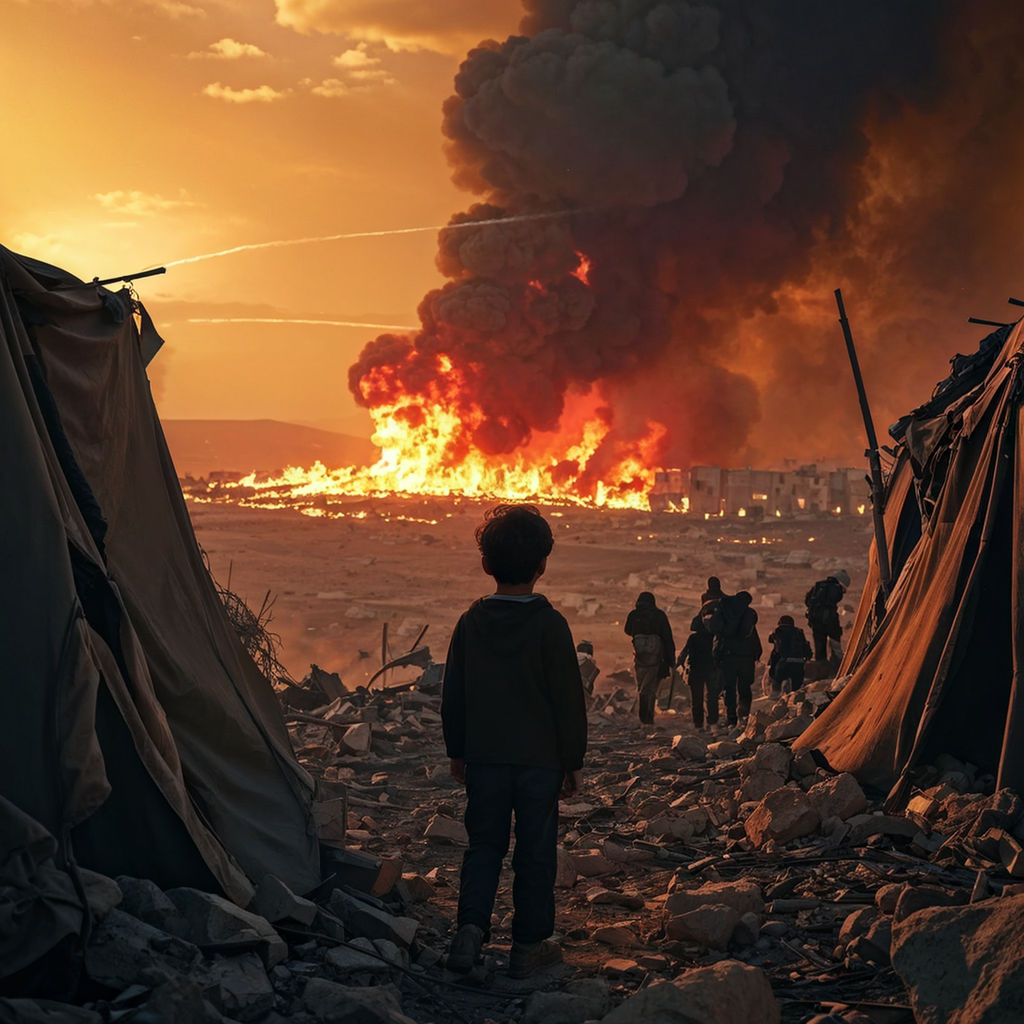 A harrowing scene of war depicted in a photo by Merve Bozkurt - Playground