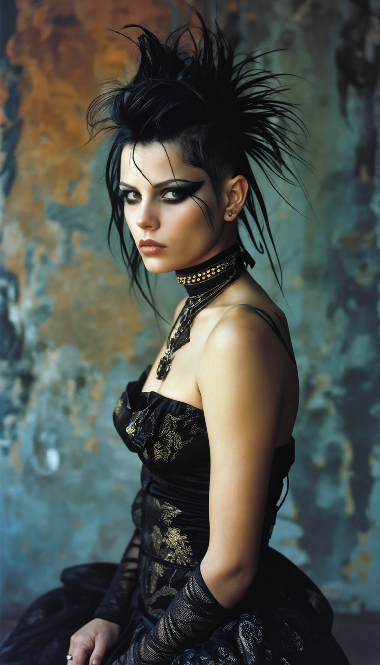 A full-body retrospective masterpiece of an intriguing woman by BNDFT ...