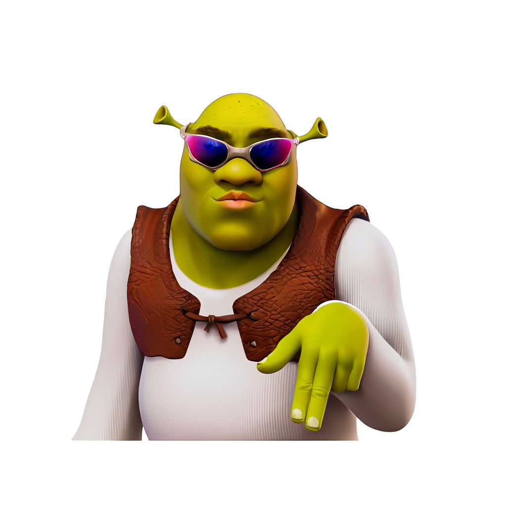 Shrek in sunglasses by Julia Berngardt - Playground