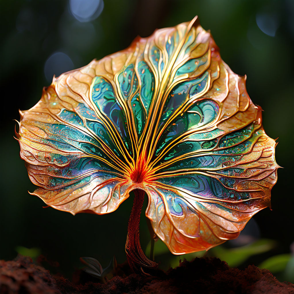 Colossal leaf of an extraterrestrial plant by Hare Luoshane - Playground Colossal leaf of an extraterrestrial plant by Hare Luoshane - Playground