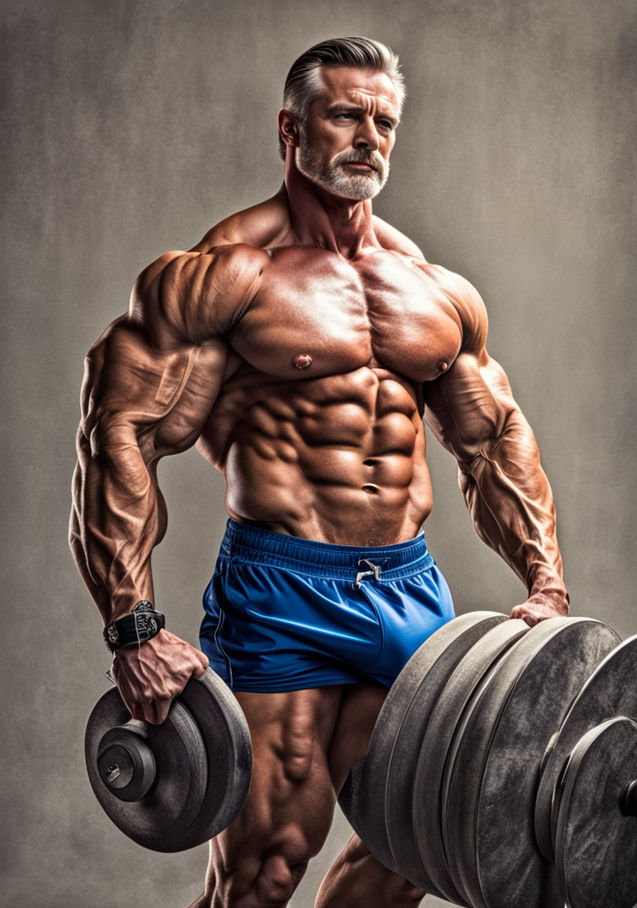 A mature bodybuilder showcasing his impressive physique by Scott ...