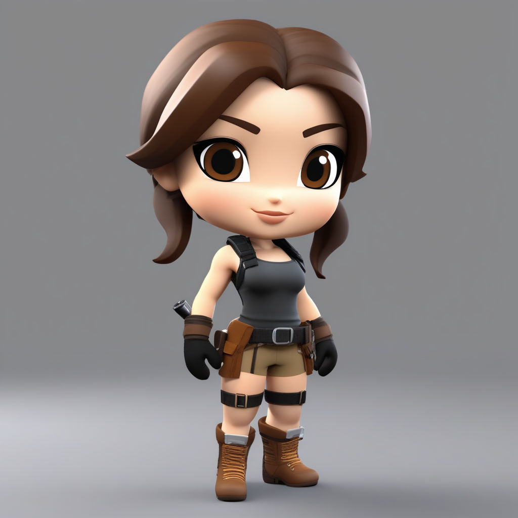 Lara croft chibi character by Emmanuel - Playground