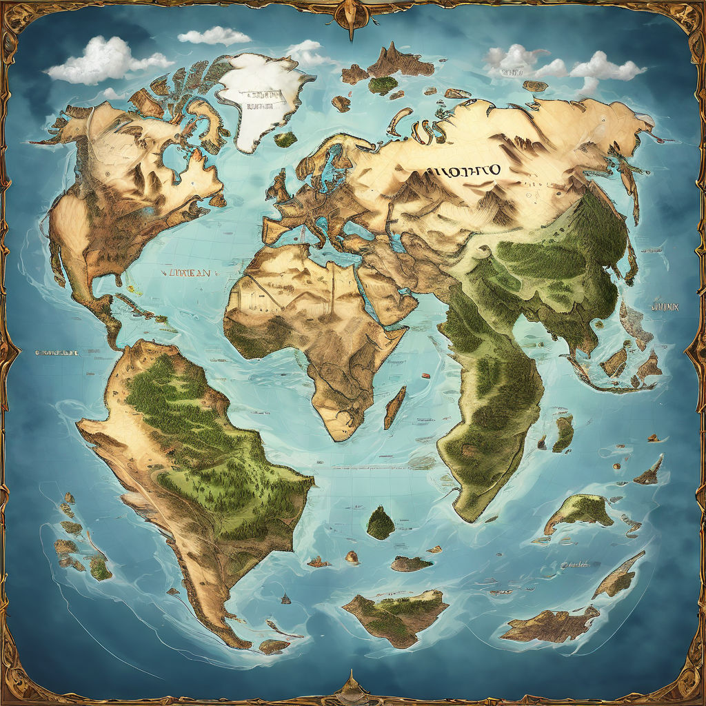 World building fantasy map by Andy Mashiwoka - Playground