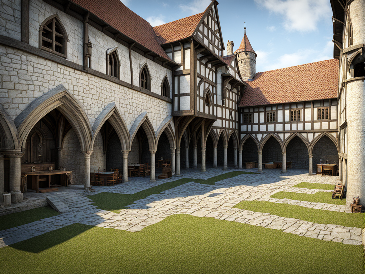 Medieval castle yard by Roberto Feick - Playground