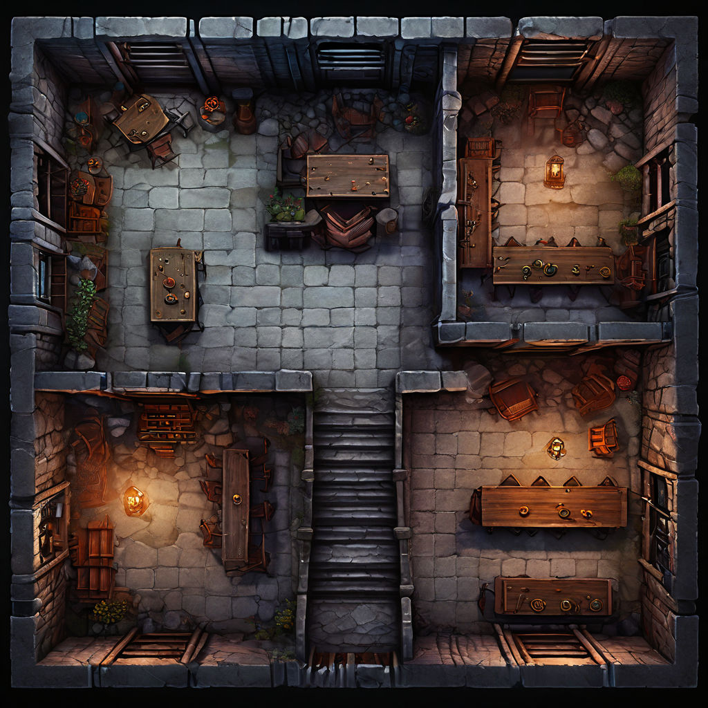 Tabletop battle map for dungeons and dragons by Rafael Leal - Playground