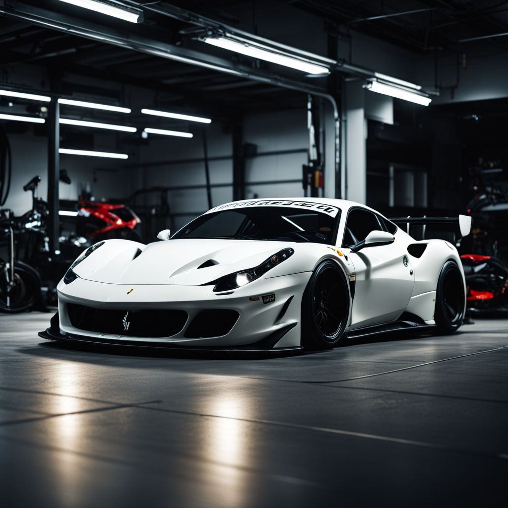 Tuned liberty walk pandem white ferrari gt3 by Cristhian Bizzi - Playground