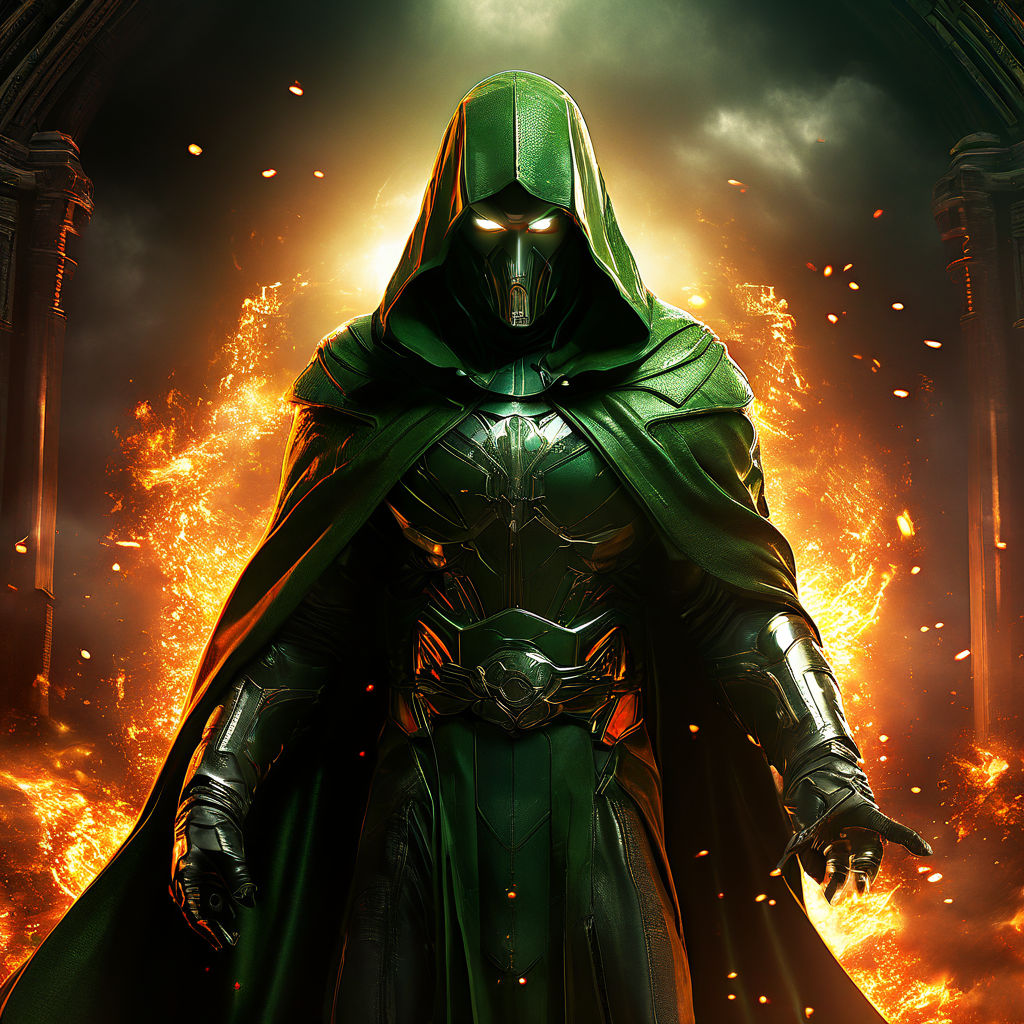 Doctor Doom striking a heroic pose as he summons his powers by Luis ...