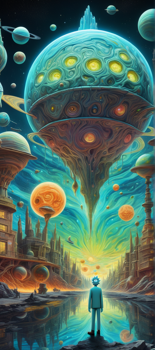 Bizarre surreal Rick and Morty by shane young - Playground Bizarre surreal Rick and Morty by shane young - Playground
