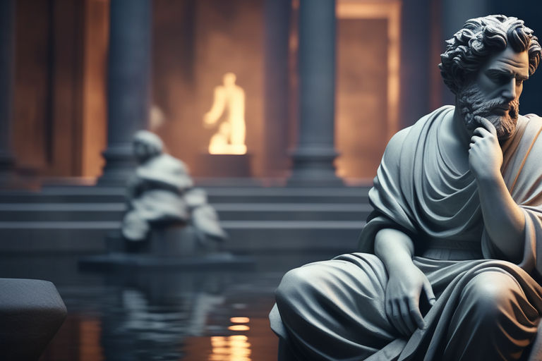 Statue of stoic philosopher by All-Around Channel - Playground