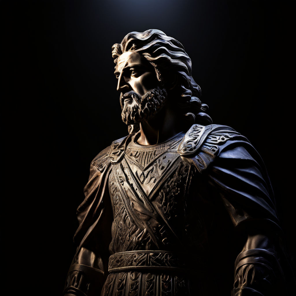 Cyrus the Great statue towering by Amir Gasemi - Playground