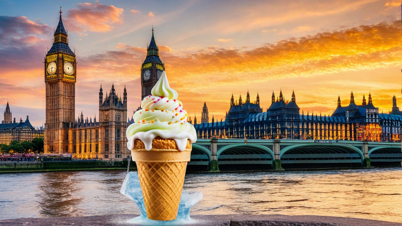 Big Ben transfigured into a towering melting ice cream cone by Adeel ...