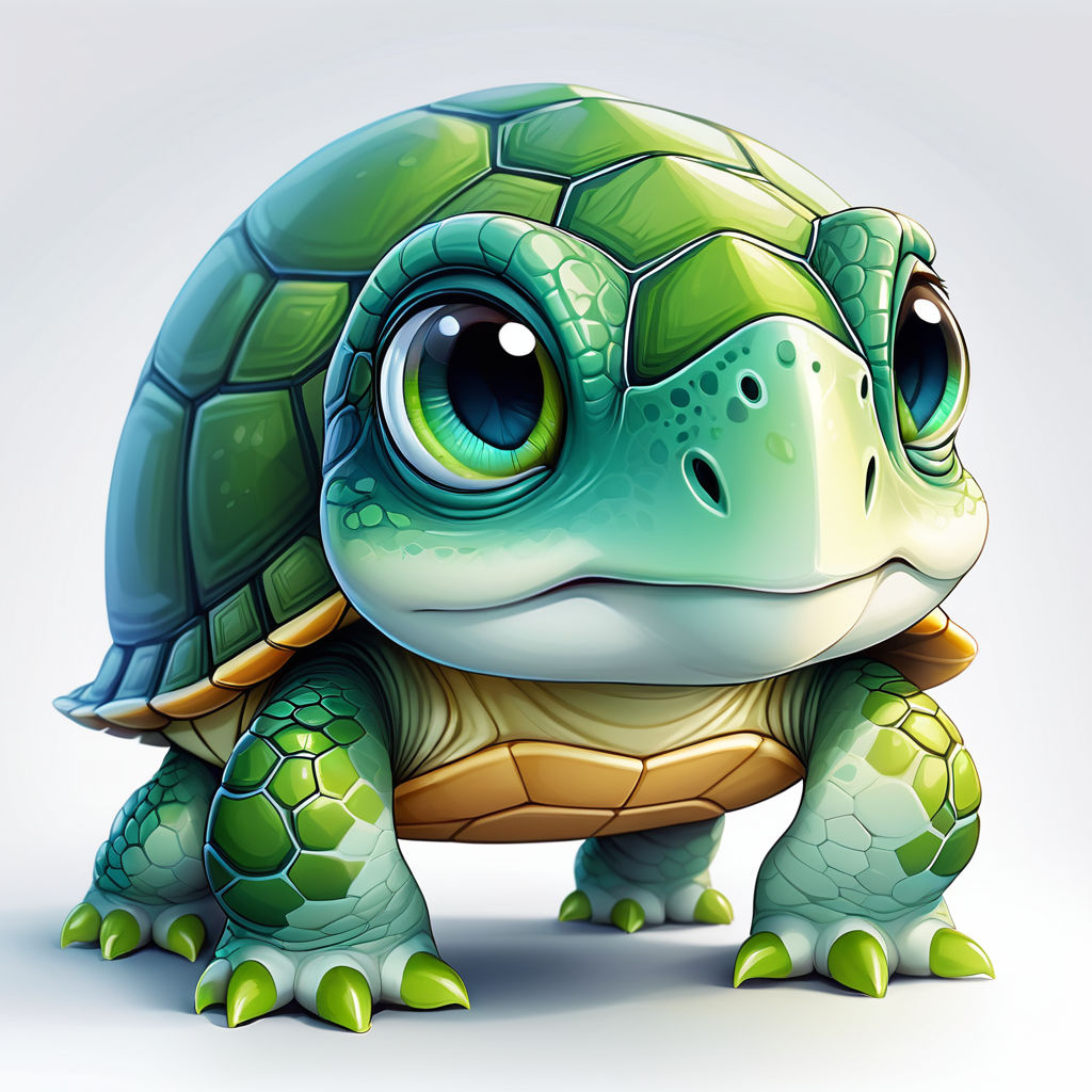 2D cartoon turtle by Артём - Playground