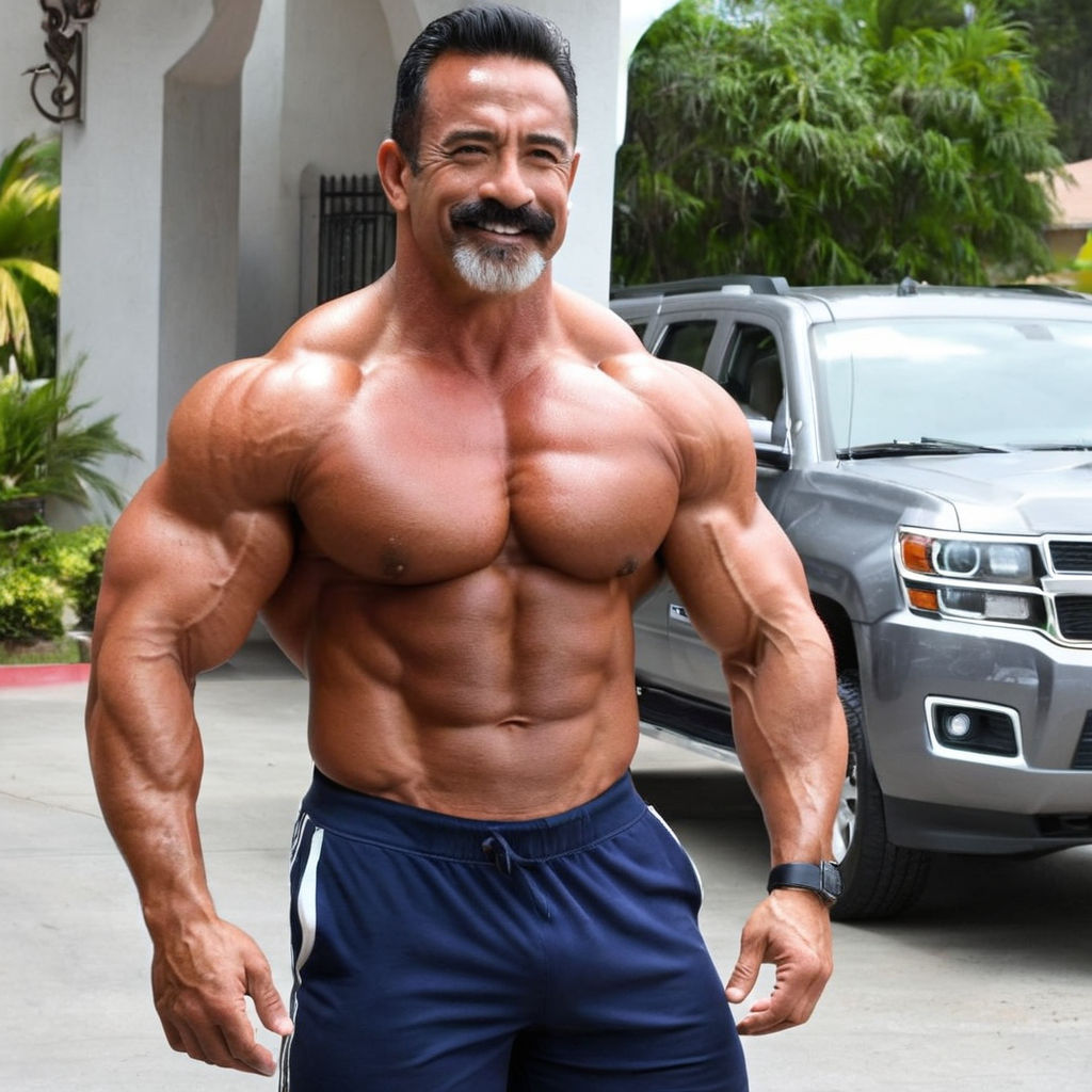 Mexican bodybuilder dad by carlos lopez - Playground