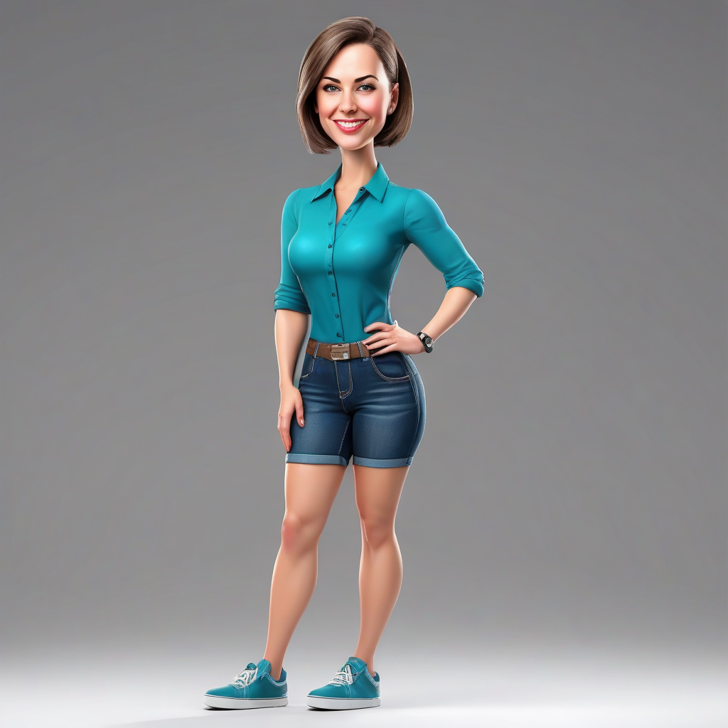 Full body caricature by Lana - Playground