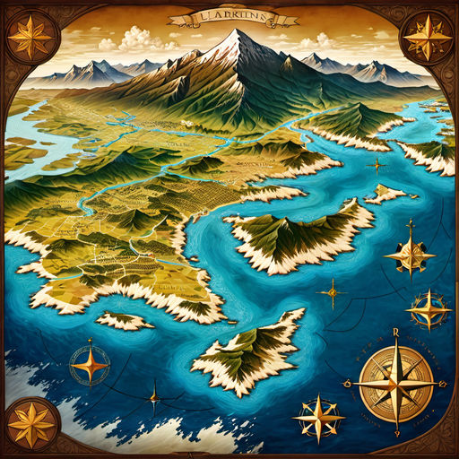 An intricately detailed map of Middle-earth by Mandy Piercy - Playground