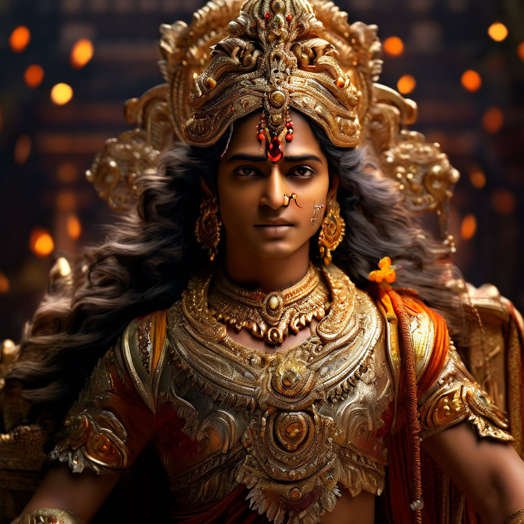 Krishna arjuna chariot by Siva Mani - Playground