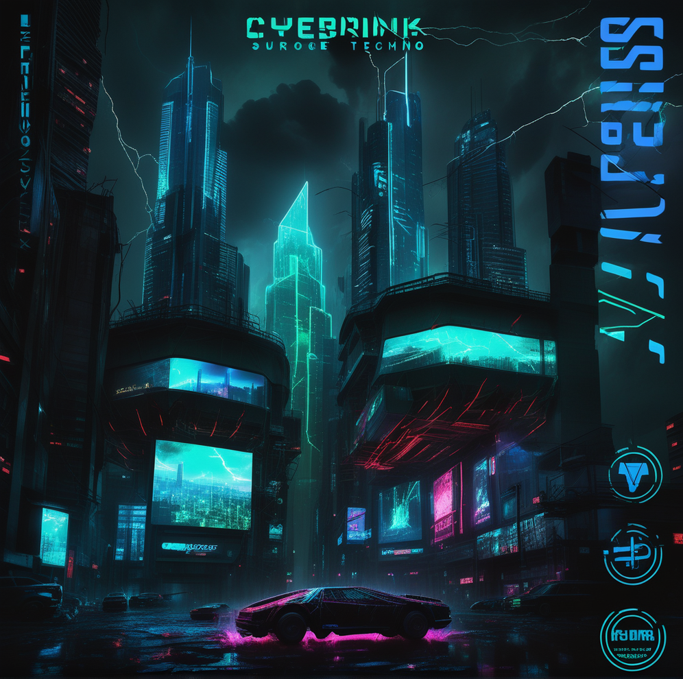 Cyberpunk album cover art for "Scourge Hard Techno by Nekro TFFV ...