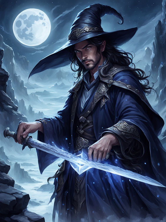 Shadowy DnD Bladesinger Wizard by naefn - Playground