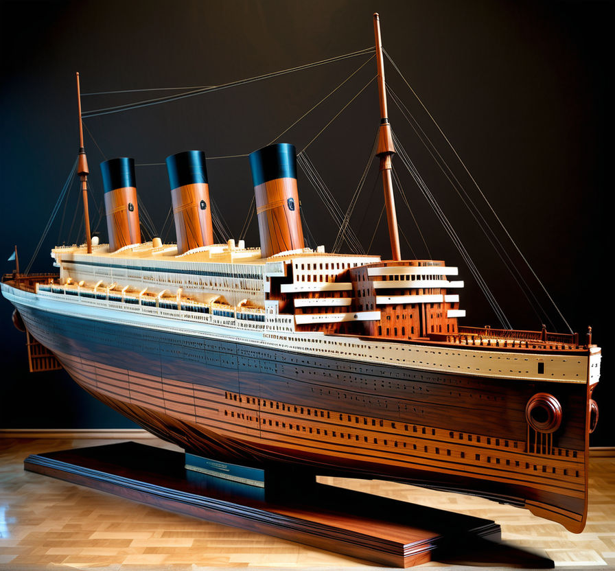 A Model of The Titanic by Mike S - Playground