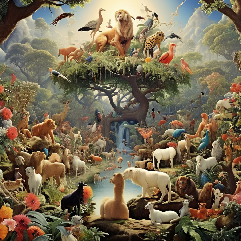 The garden of Eden Full of animals by Annas Osman - Playground