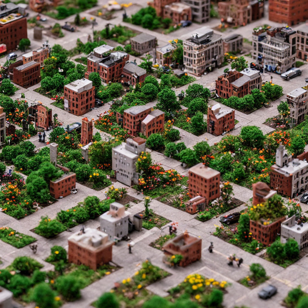 Tiny city diorama. bricks by Andrej Damiš - Playground
