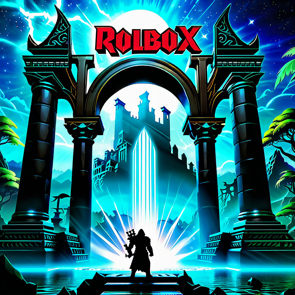 Roblox game icon featuring "Mythic Realms" text by alon buber - Playground