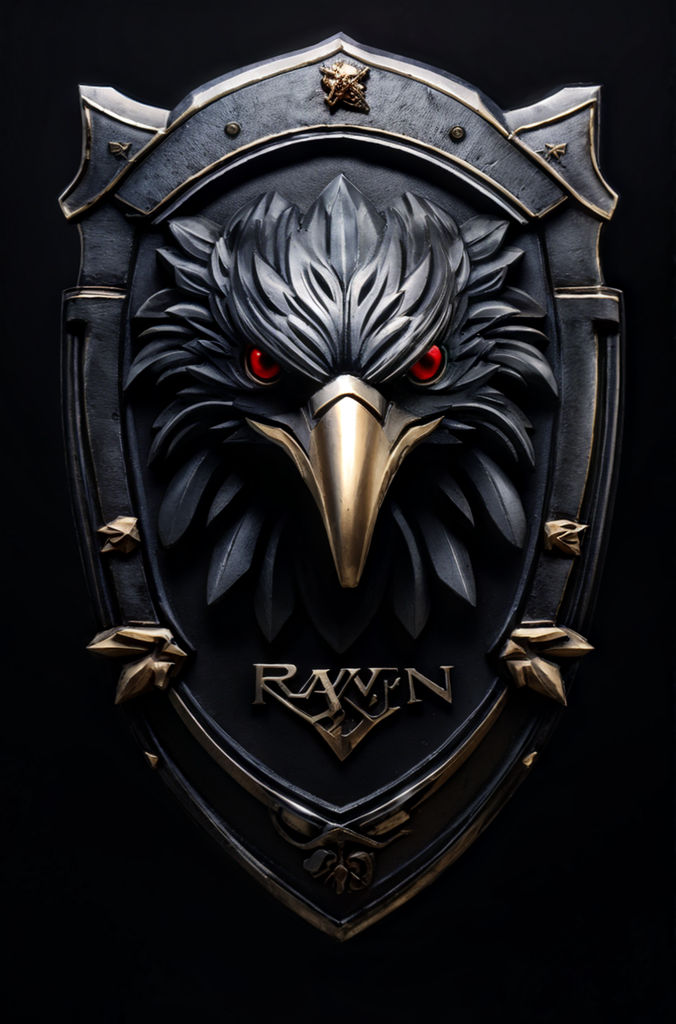 Raven Emblem Crest by Billy Izon - Playground