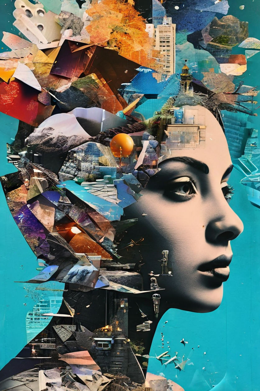 Meta mind art Collage by Baby Dream - Playground