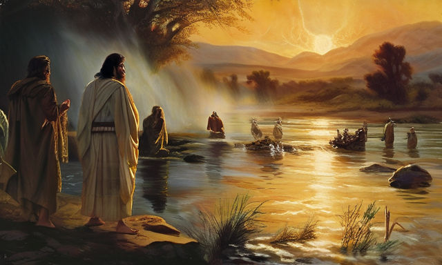 Biblical scene illustrating Daniel's vision as described in ... by ...