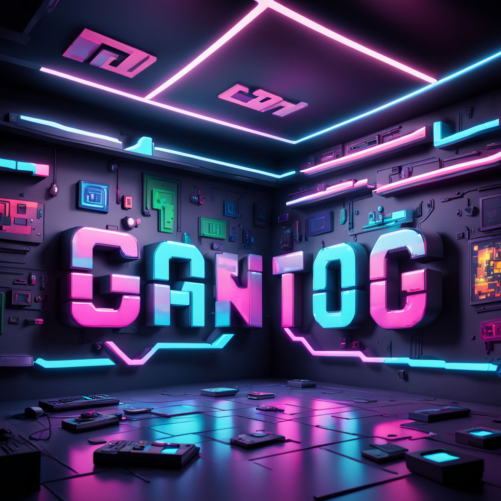 Iconic gaming word art by kiran benny - Playground