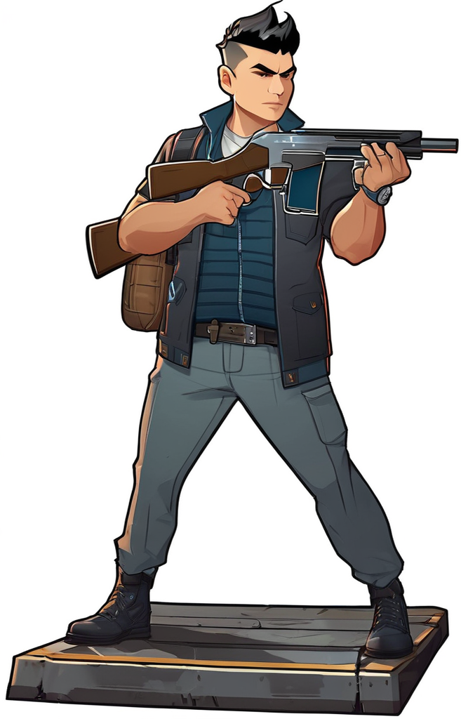 Valorant game style. a valorant agent standing that looks li... by ...