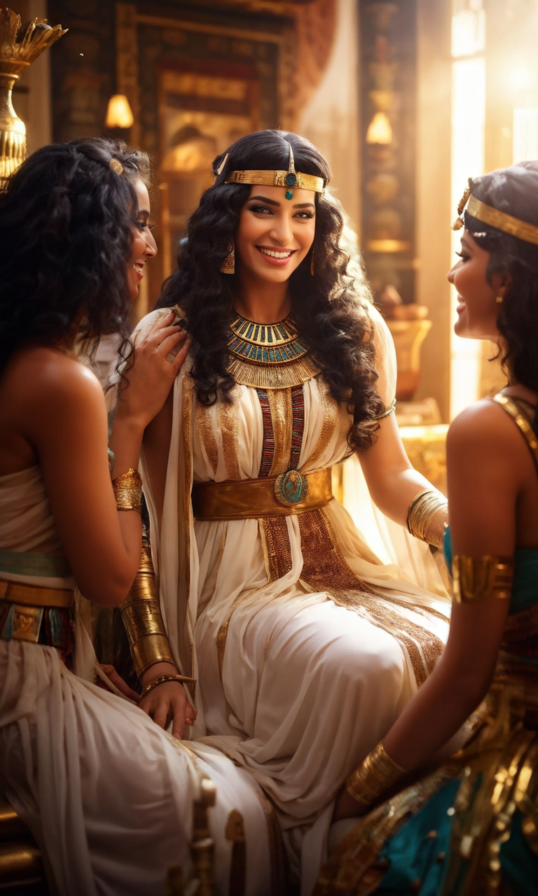 Astonishing beautiful ancient big boobs cleopatra wearing an... by Benny Putra - Playground