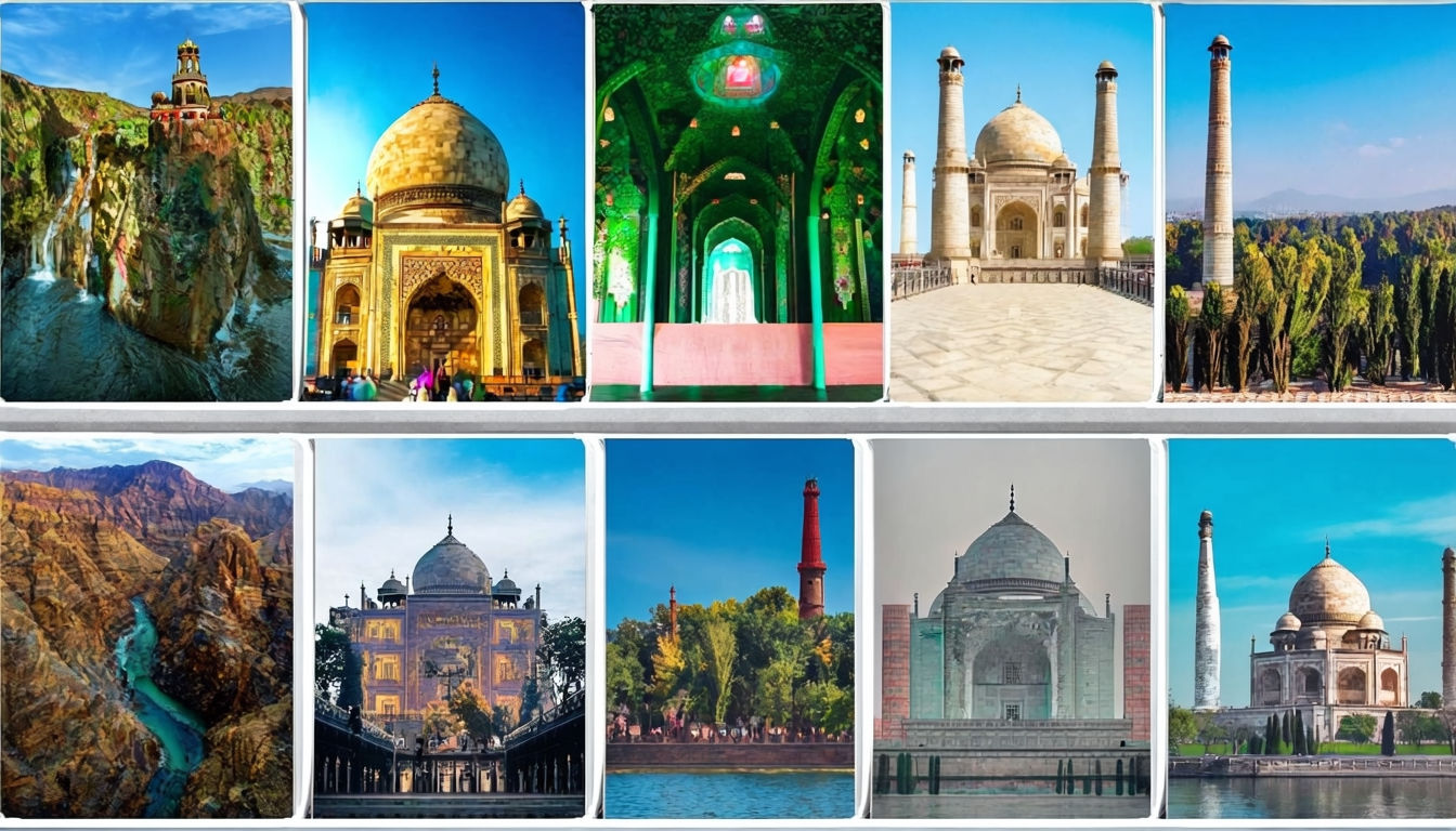 Pakistan mostly famous places in one frame by Abdullah Faisal - Playground