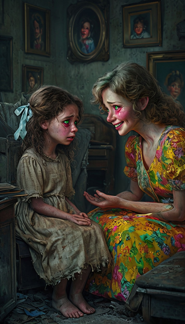 A melancholic young girl by Jonkin - Playground