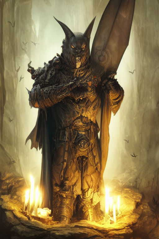 Humanoid with a bats head by steve hayes - Playground