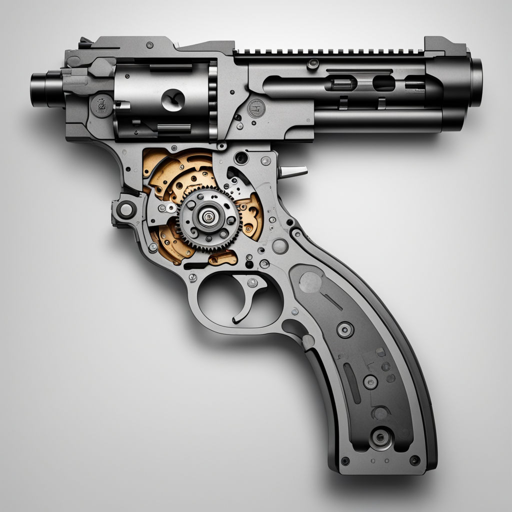 A cross-section of the pistol by Yuri Koff - Playground