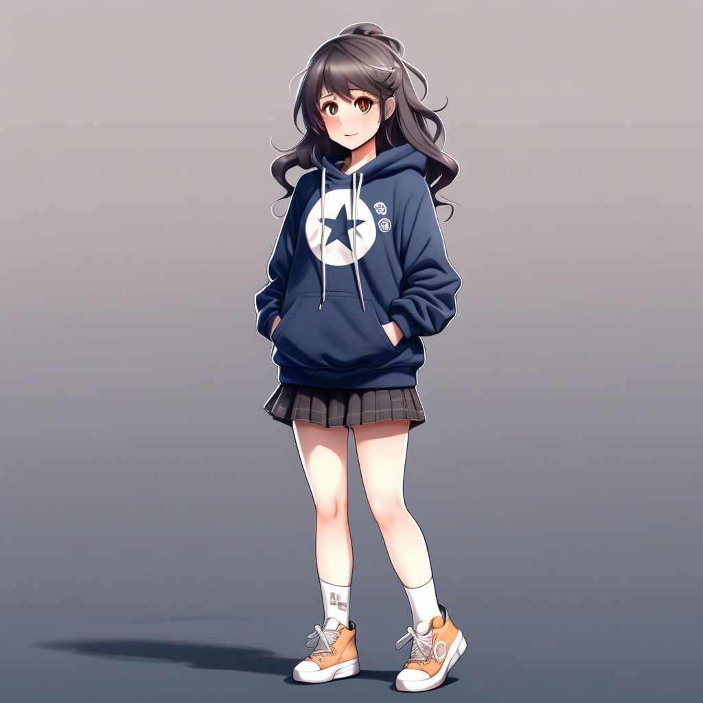 Cute Anime girl standing by Monsieur LePino - Playground