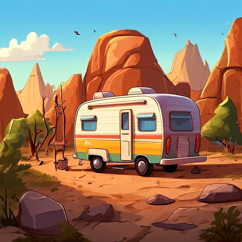 A caravan passes a well and hears help. animated for kids bo... by ...