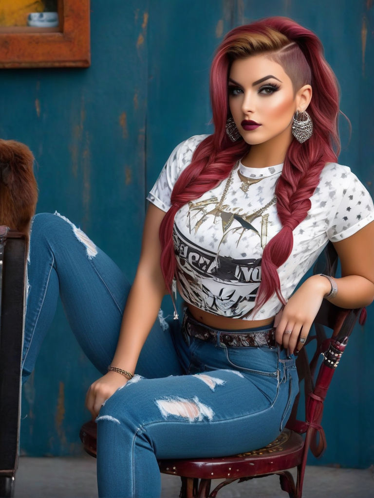 Cyberpunk napoleon inspired fashion babe aiming rifle design... by Kai ...