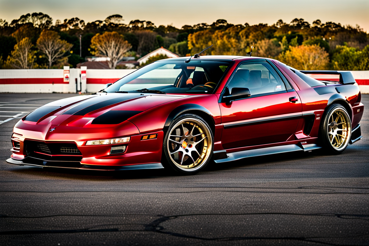 Metallic JDM livery festooned 2024 Pontiac Fiero by Jessy Charlebois ...