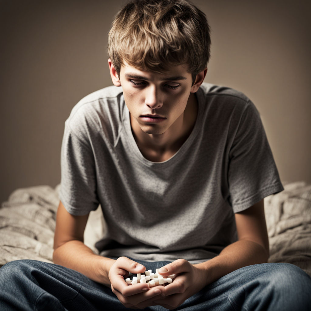 Drug addicted teenage boy problems by Sebastian V V - Playground