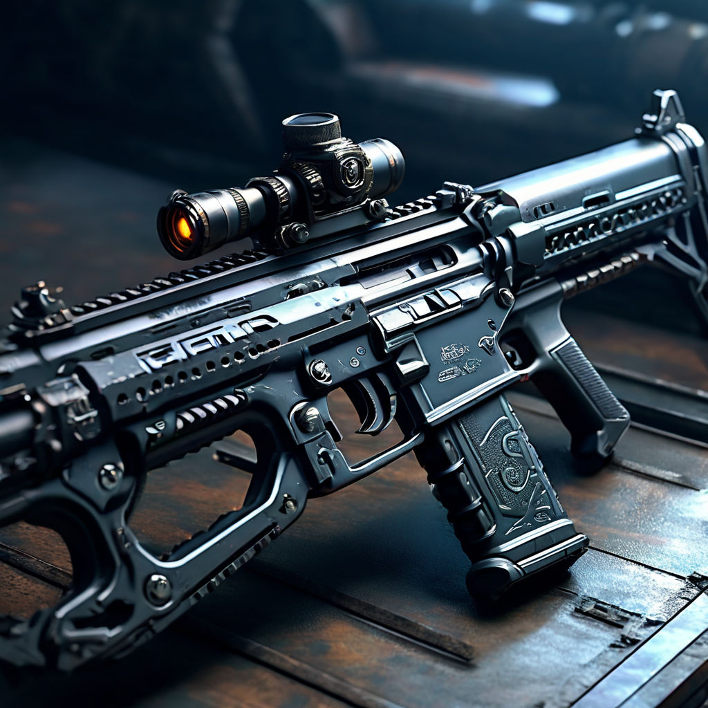 Create a call of duty rifle that is see through and all you ... by ...