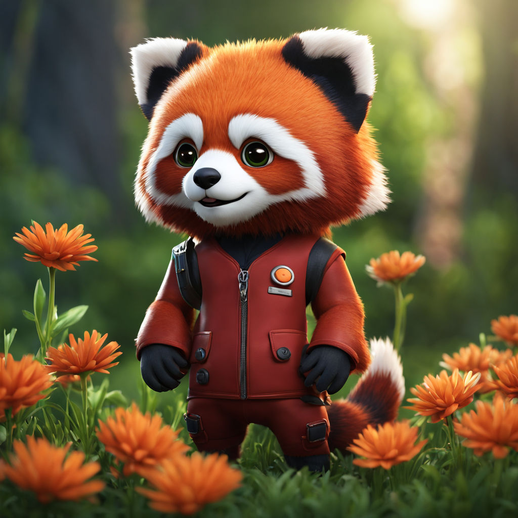 Chibi style red panda by Александр М - Playground