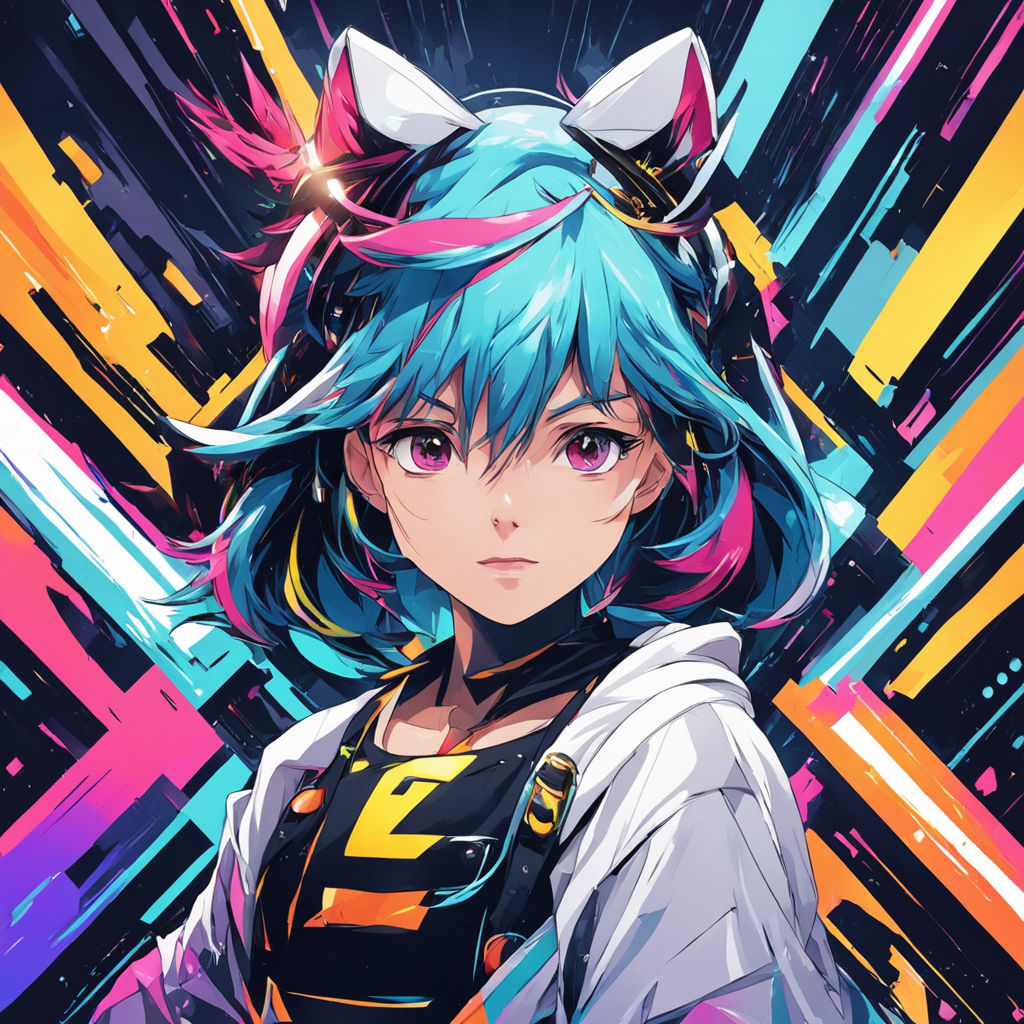 The design should feature an anime-style teenager with a pla... by ...